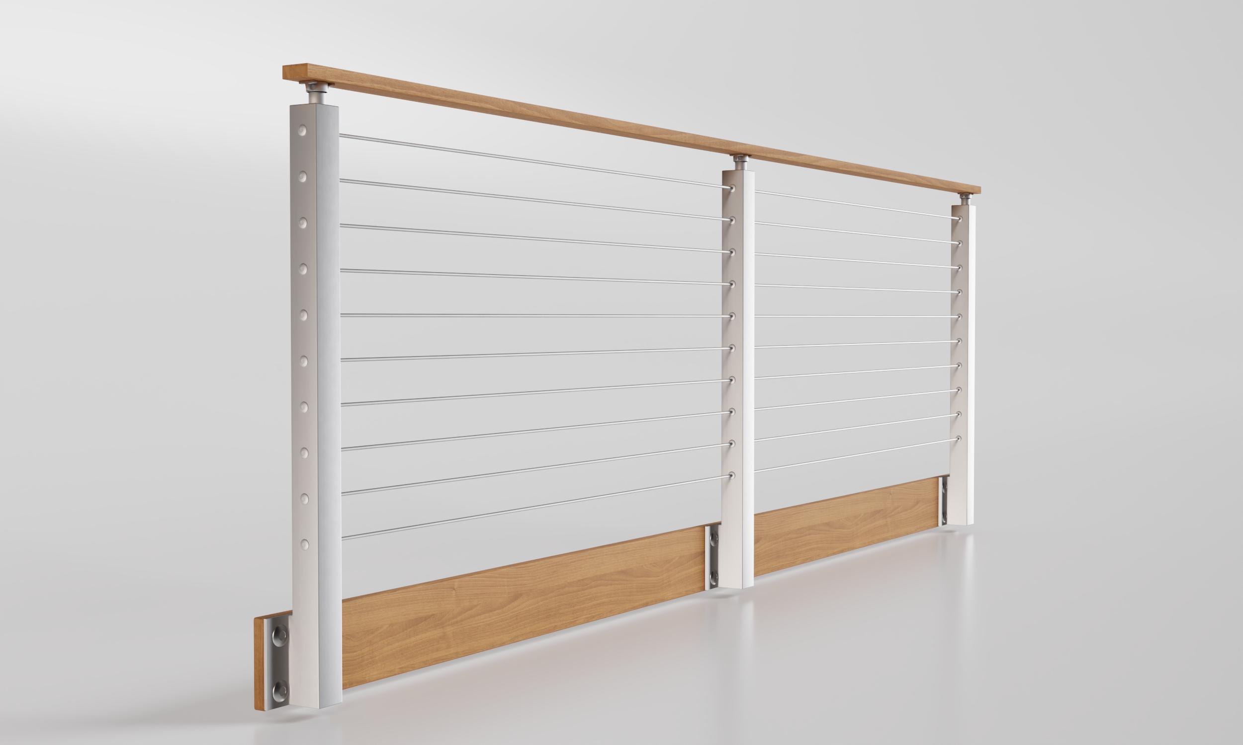 Silver Metal Cable Railings Collection - Ultra Modern Rails