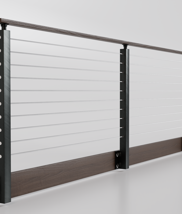 Black Metal Cable Railings Collection - Ultra Modern Rails