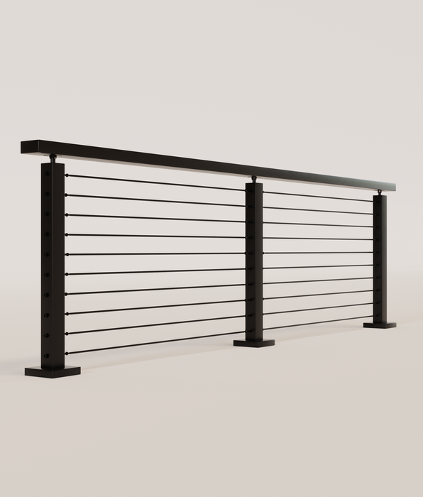 Black Metal Cable Railings Collection - Ultra Modern Rails