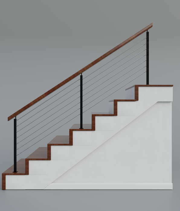 Black Metal Cable Railings Collection - Ultra Modern Rails