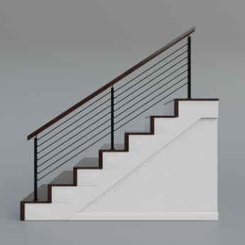 Black Metal Cable Railings Collection - Ultra Modern Rails