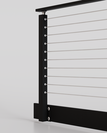 Black Metal Cable Railings Collection - Ultra Modern Rails