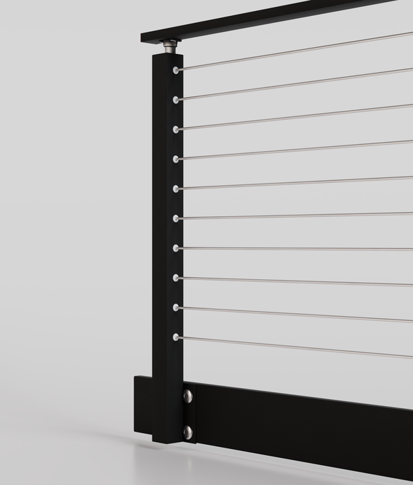 Black Metal Cable Railings Collection - Ultra Modern Rails